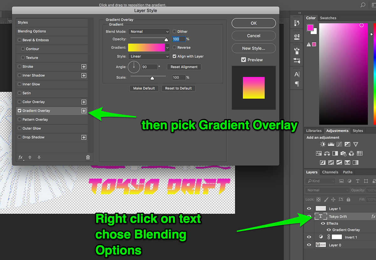 Super Simple How To Add A Gradient To Text In Photoshop By Joshua