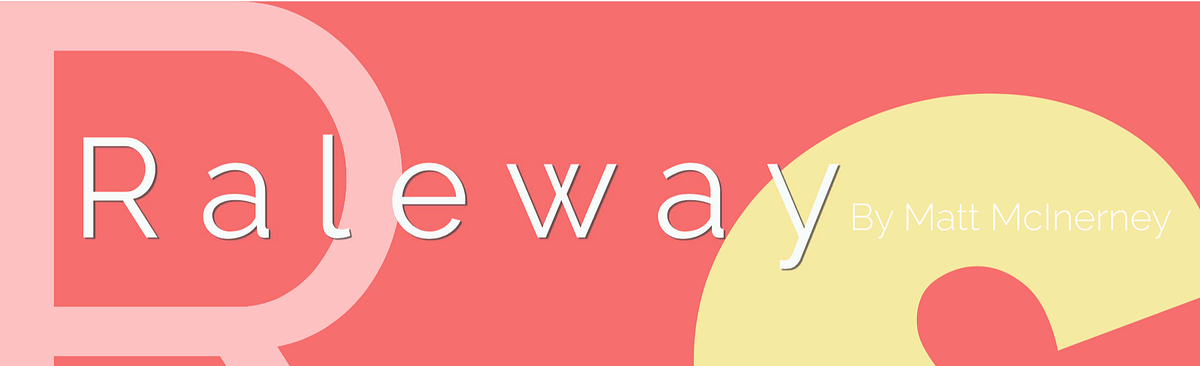 Raleway. Typeface Specimen Case Study | by Kelly-Ann Racich | Medium
