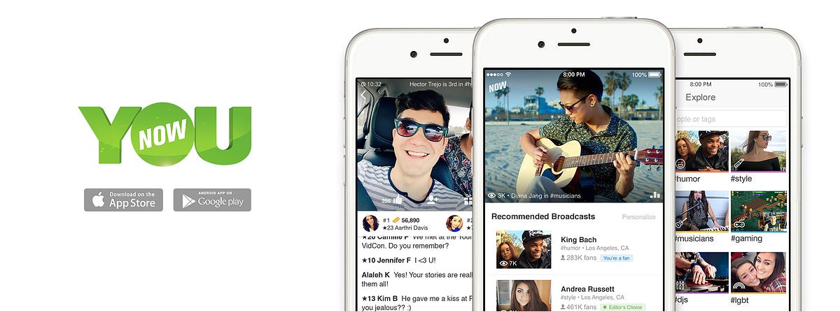 #ExploreYouNow. Our New Mobile Design | by YouNow | Medium