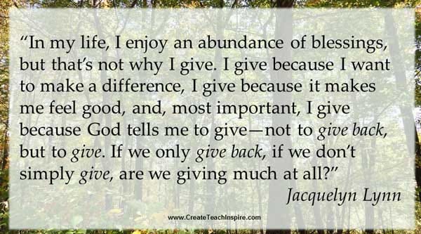 Don’t Give Back — Give. Make it a gift, not a payback | by Jacquelyn ...