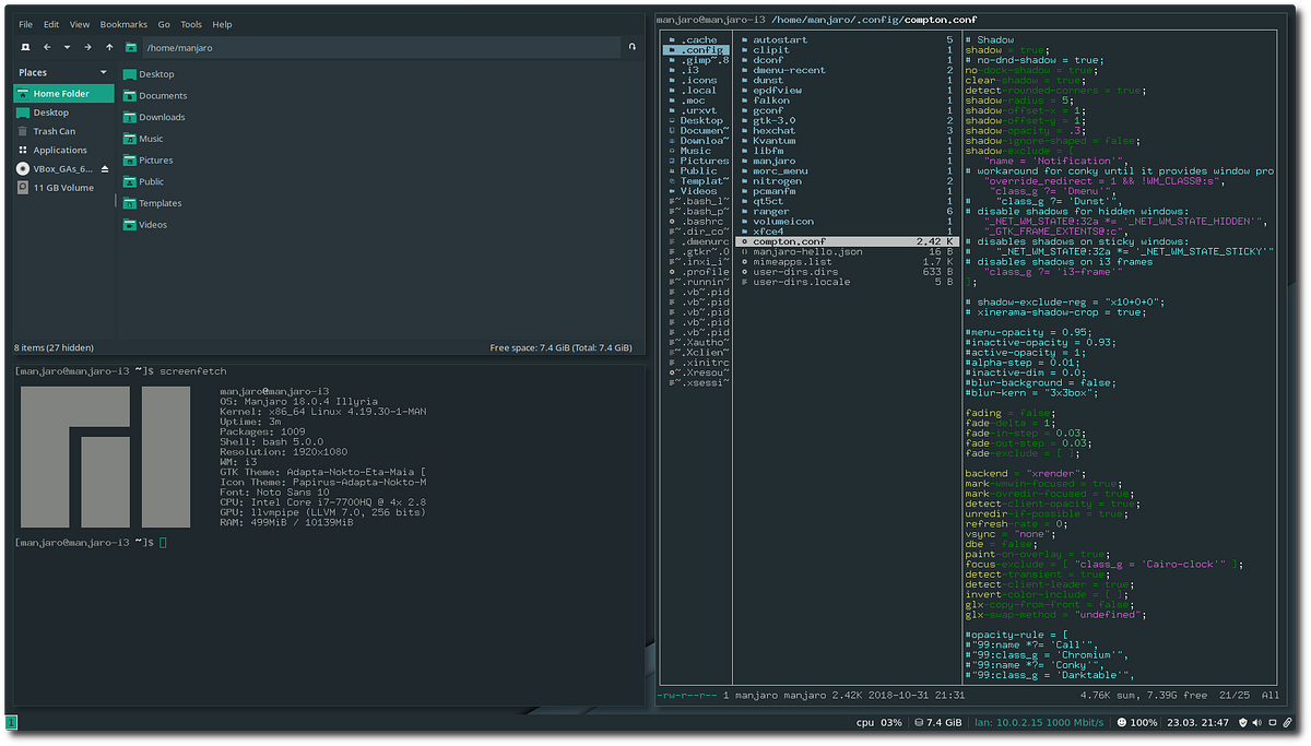 Moving from Ubuntu to Manjaro i3. Using i3wm on Ubuntu presented me with… | by Ashwin Vasudevan ...