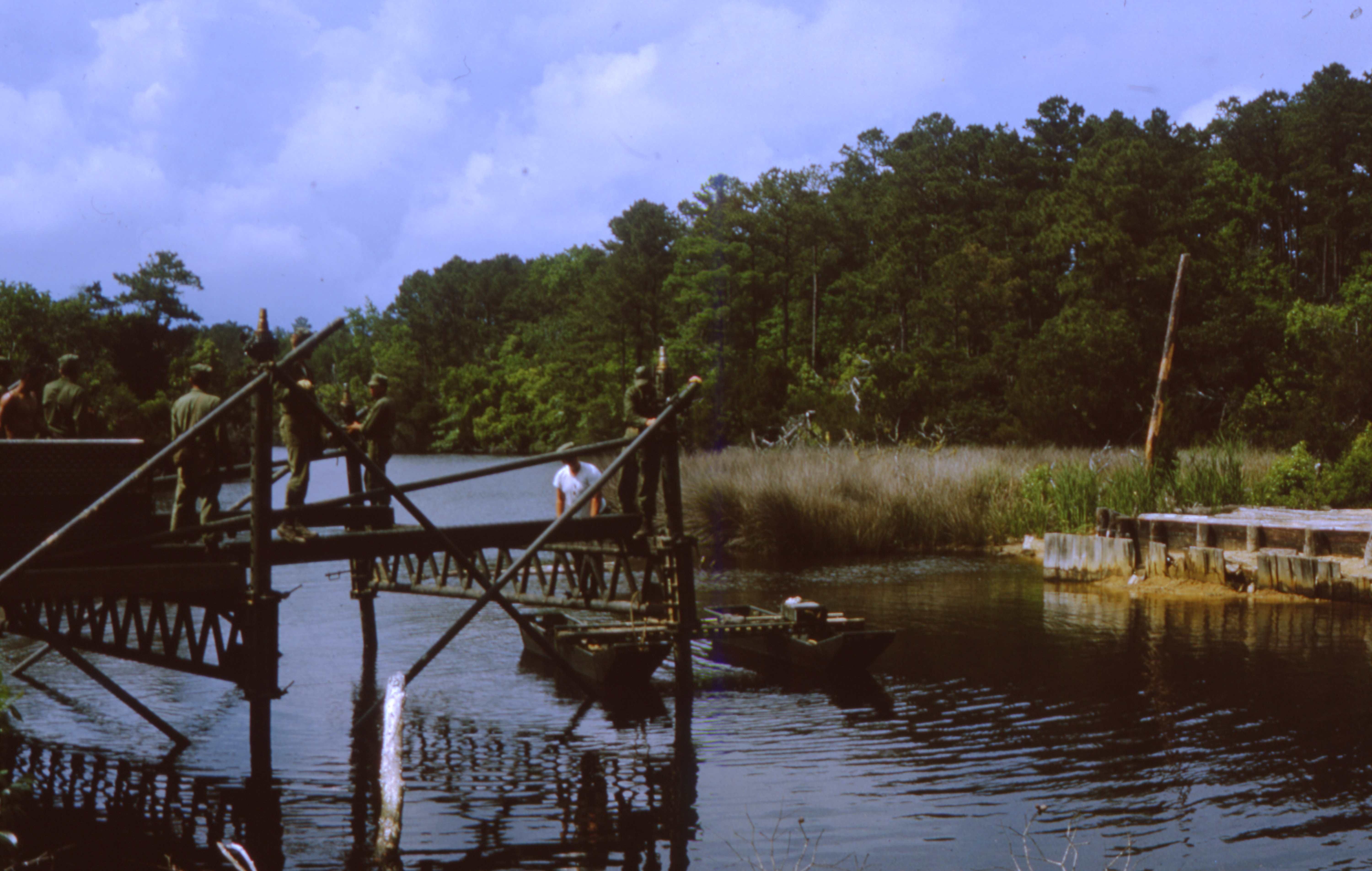 1960s Camp Lejeune Floating Bridge Construction and Training | by ...