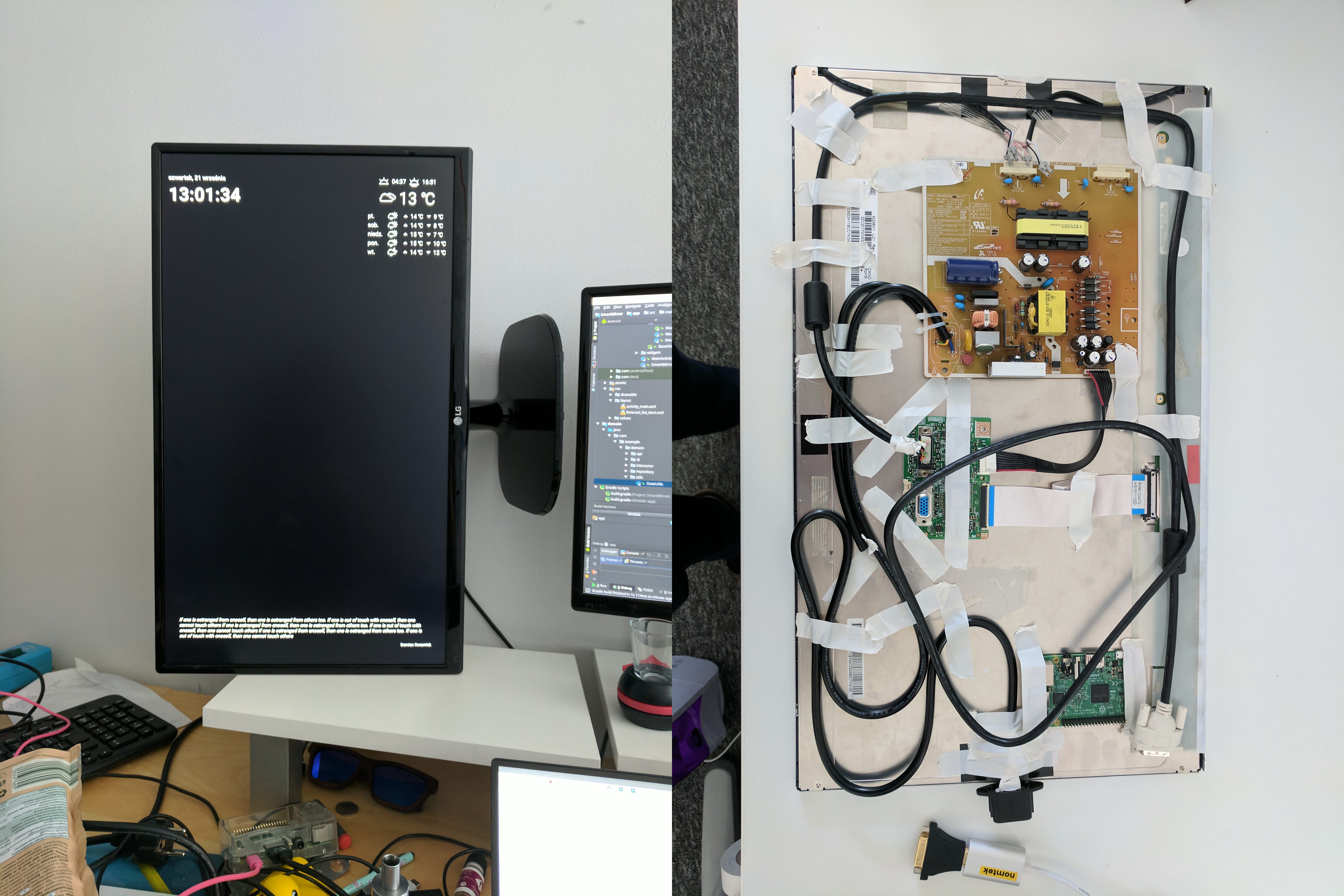 Building smart mirror with Android Things. | by Krzysztof Król | nomtek ...