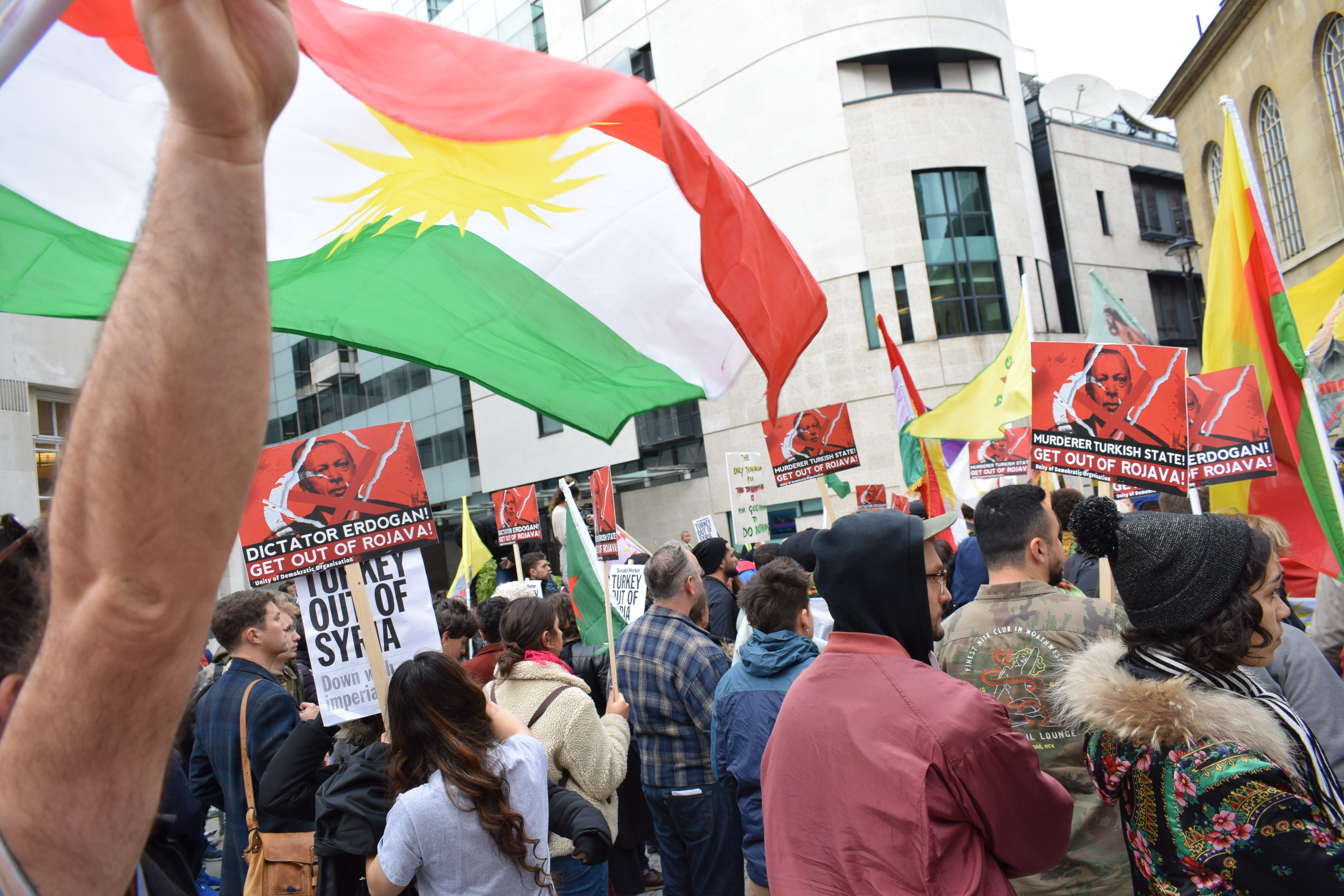 Photos: Kurdish activists march from BBC to Parliament — 2019 | by Matt ...