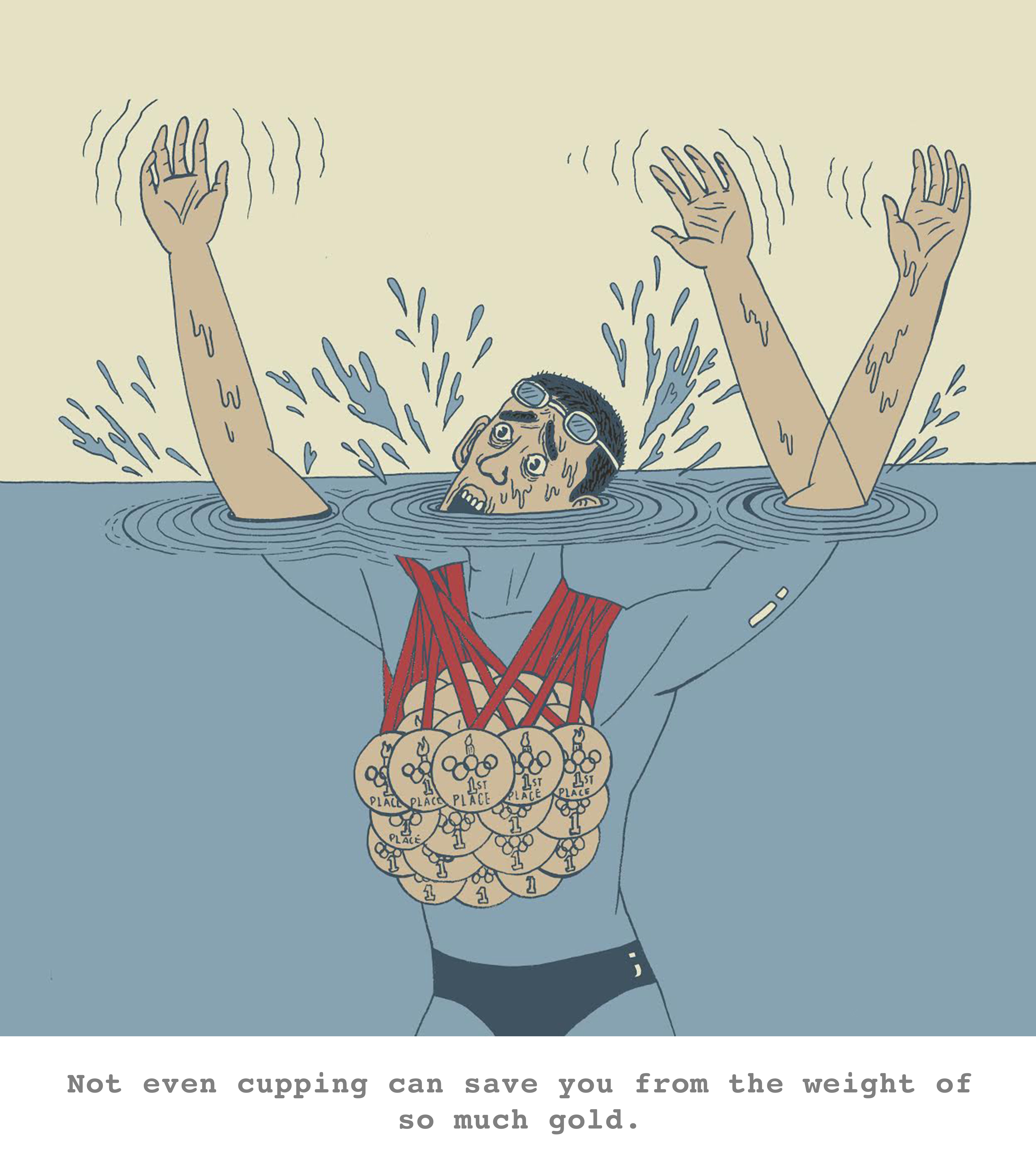 Comic: Why Michael Phelps Should Resist the Urge to Swim a Victory Lap ...