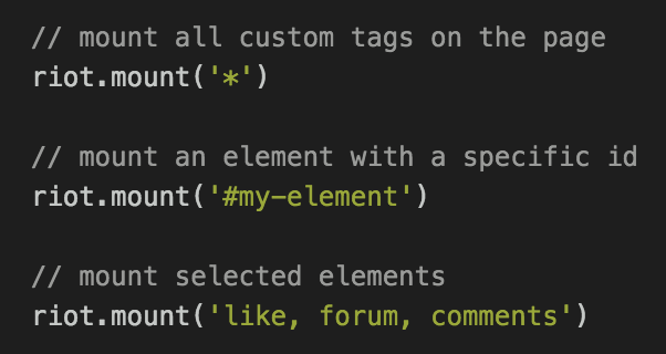 Let’s stop worrying about the complicated structure and use Riot.js