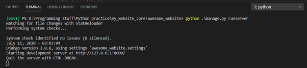 How to setup a django project in vscode. | by Himanshu Bhavsar | Medium