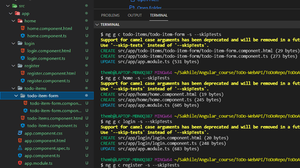 Build a ToDo list application using Angular, .Net 5.0 Web API and ...