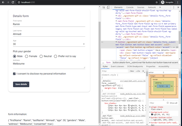 Angular forms with GitHub example — tutorial 3: form data binding | by Ramin Ahmadi | Medium