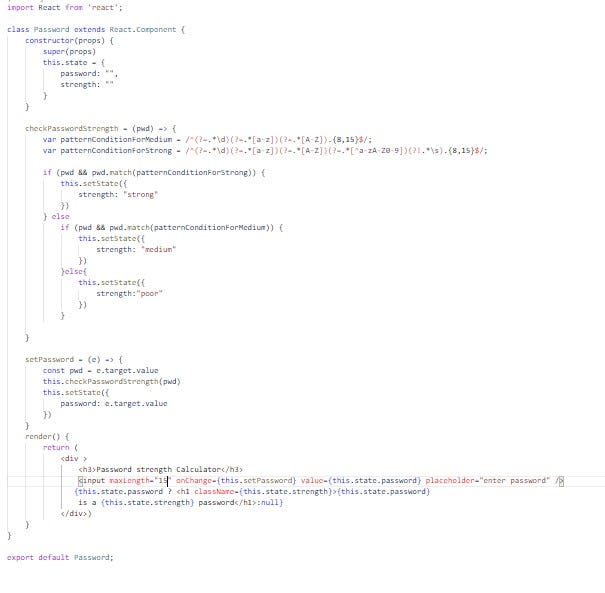 How to build Password Strength Checker in React | by Chirag Lodha | Medium
