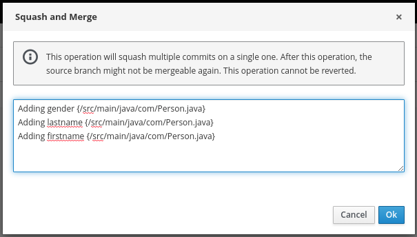 Squash commits when merging a change request | by Guilherme Caponetto ...