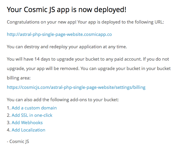 Build a PHP Single Page Website in 4 Steps | by Carson Gibbons | Cosmic | Medium