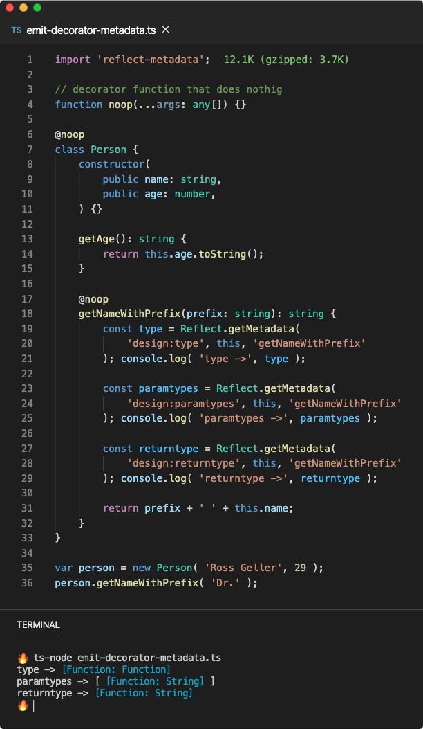 Typescript Decorator