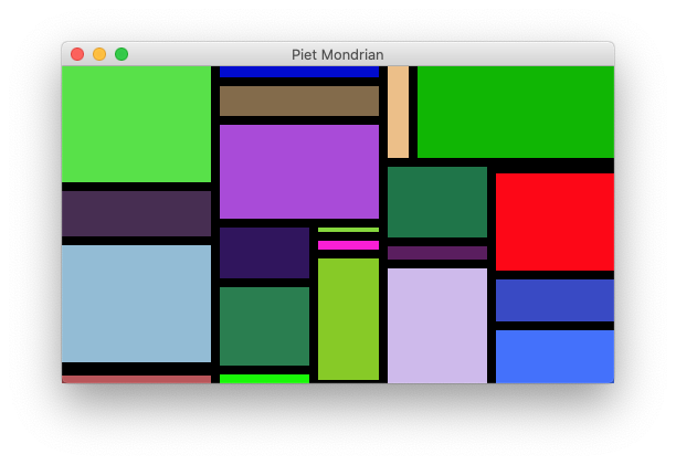 School Java Project Mondrian Art. The recursion you can see and enjoy ...