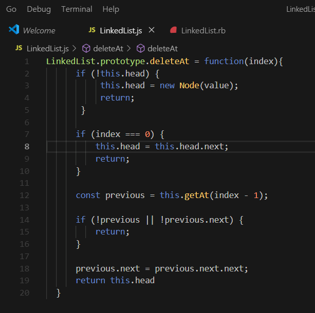 Linked Lists in JavaScript and Ruby Part 2 | by David Asamonye | Vannila | Medium