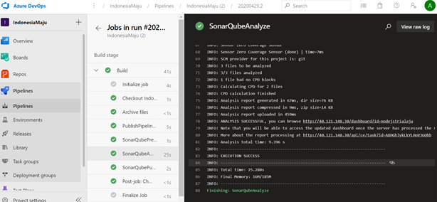 Azure DevOps — Integrasi Sonarqube dengan Azure DevOps CICD | by Ade Surya Iskandar ...