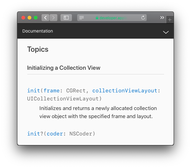 UICollectionView + UICVDataSource + UICVDelegateFlowLayout Straight From The Docs. Swift 4.2 ...