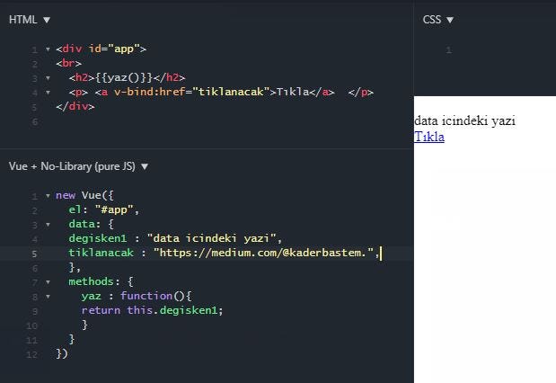 Vuejs Template Syntax Burada Vuejs Ile Template Içindeki Bazı By Kader Bastem Medium