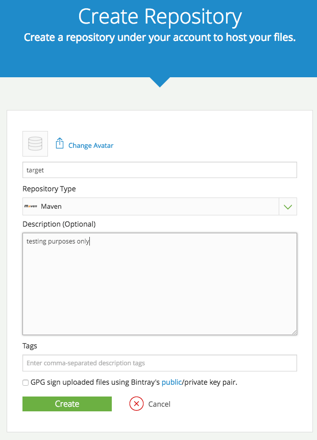 Setting a private Maven repository on JFrog Bintray for a Grails 2.4 ...