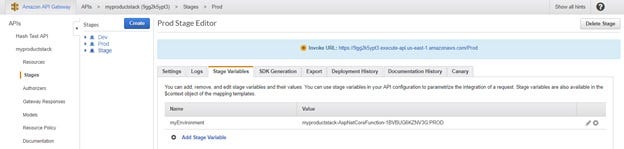 Configuring AWS Lambda for multiple environments using API Gateway Stages for an ASP.NET Core ...