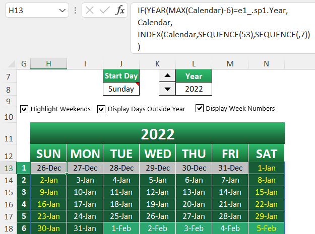 How to Create an Excel Calendar. Three worksheet examples explained. 📅 ...