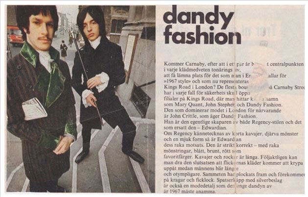 The Downfall of London’s Swingin’ & Rockin’ Dandie Fashions… Thanks to ...