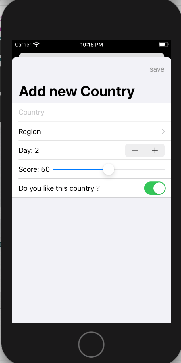 Swiftui Crud — 旅遊紀錄 是不是曾經出國旅遊,但是卻忘記去了哪些國家呢,那就來試試看這個旅遊紀錄app吧, By 維尼 海大 Ios App 程式設計 Medium