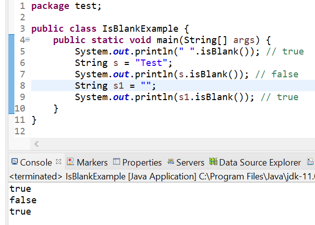 Java 11: methods in String class. วันนี้เราจะมาพูดถึง New utility methods… | by Suphalak Somchin ...