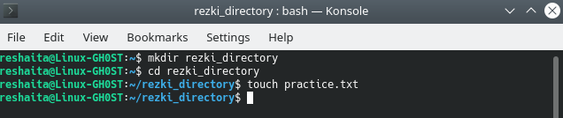 Basic Commands For Modifying Directory And File In Linux Terminal For Beginner By Rezki