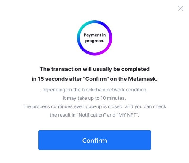 Minting Process Overview(민팅 방법). Check out the [Minting Process Details ...