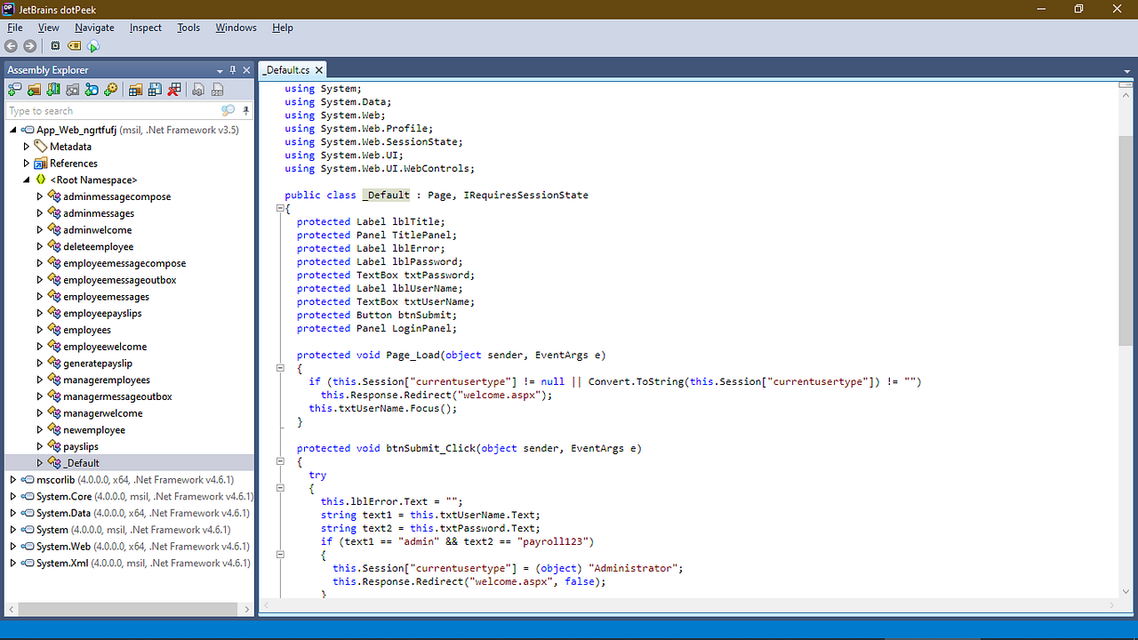 Extracting Source Code from Pre-Compiled ASP.Net applications | by Prashant Kumar | Medium