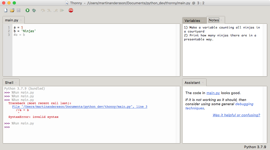 Thonny — идеальная IDE для новичков Python | by Jenny V | NOP::Nuances of Programming | Medium
