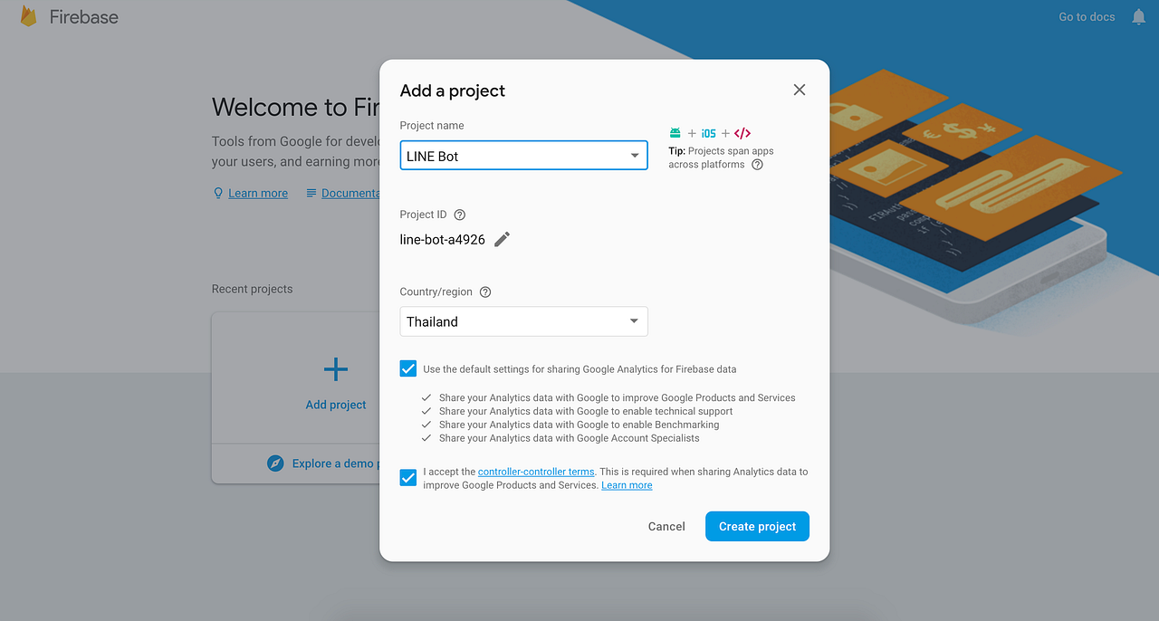 สร้าง LINE Bot ด้วย Messaging API และ Cloud Functions for Firebase | by Jirawatee | LINE ...