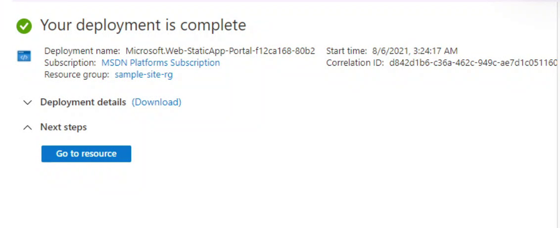 Hosting Static Website On Azure Using Azure Static App