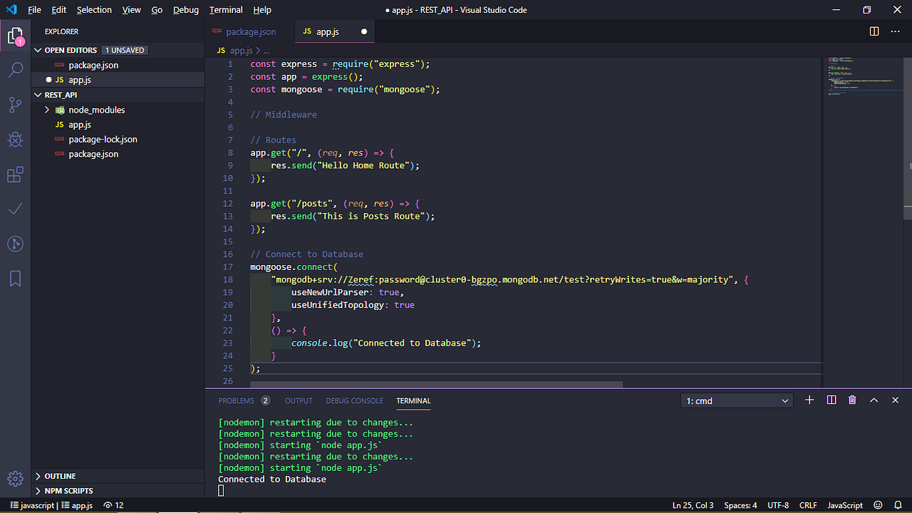 Building A Simple Rest Api Using Node Express Mongodb Mongoose And