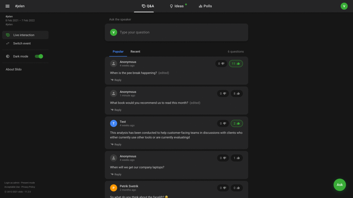 How we shipped dark mode in just 2 days 🌗 | by Peter Hraška | Slido ...