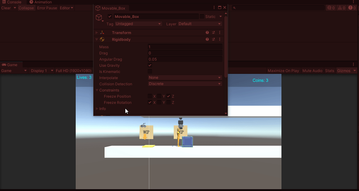 Pushing Objects In Unity To Complete Puzzles By James Lafritz Dev 8904