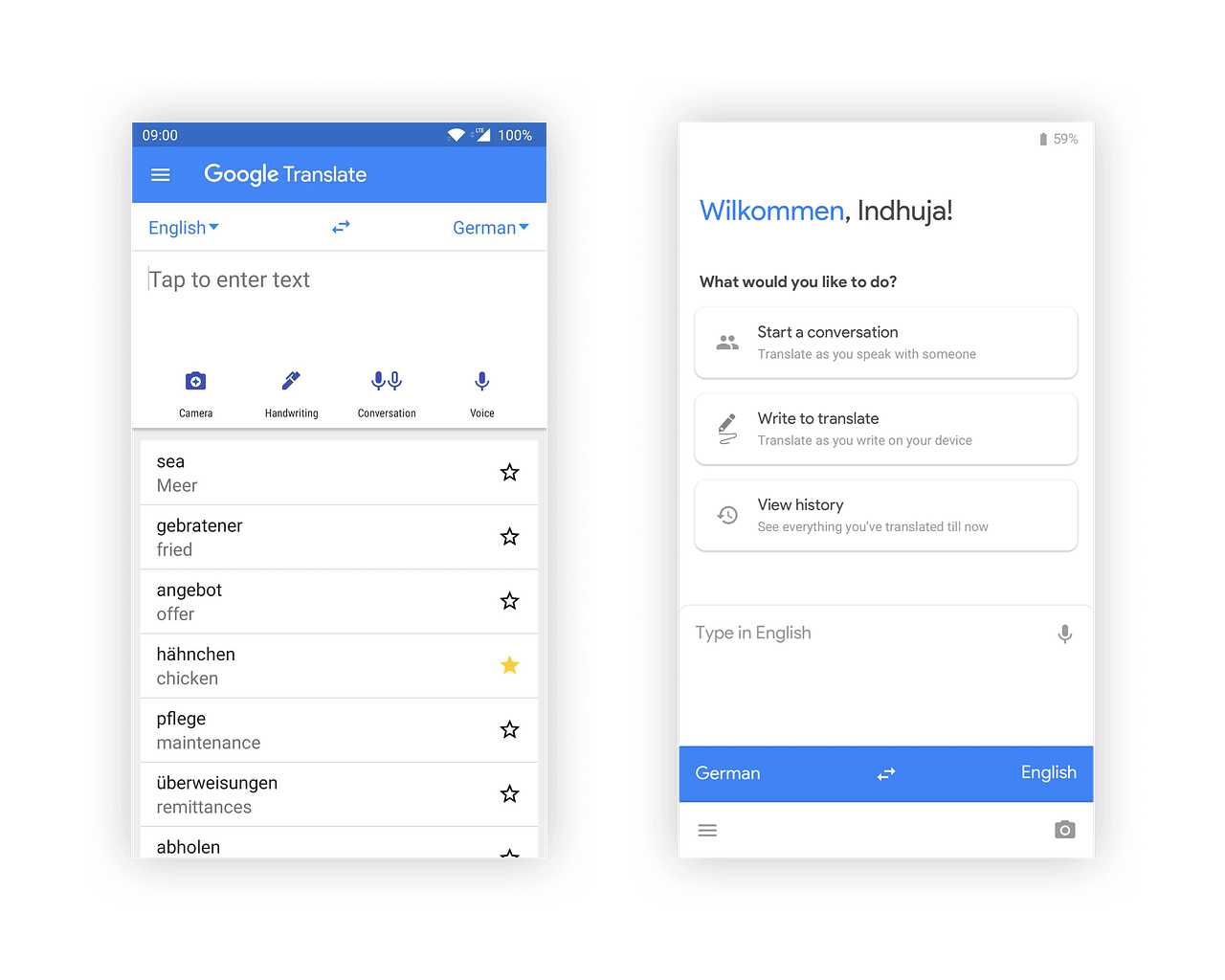 Rethinking Google Translate — a UX case study | by Indhuja | UX Collective