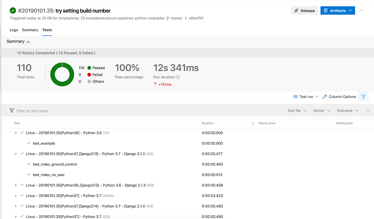 Azure Pipelines with Python — by example - Anthony Shaw - Medium