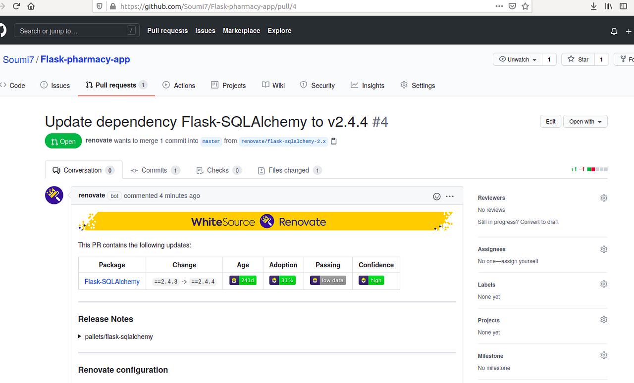 Scanning private and public Github Repositories — WhiteSource Renovate ...
