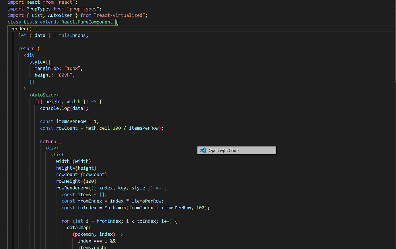 Optimize Your Code by using React Virtualized… | by Yudhajit Adhikary ...