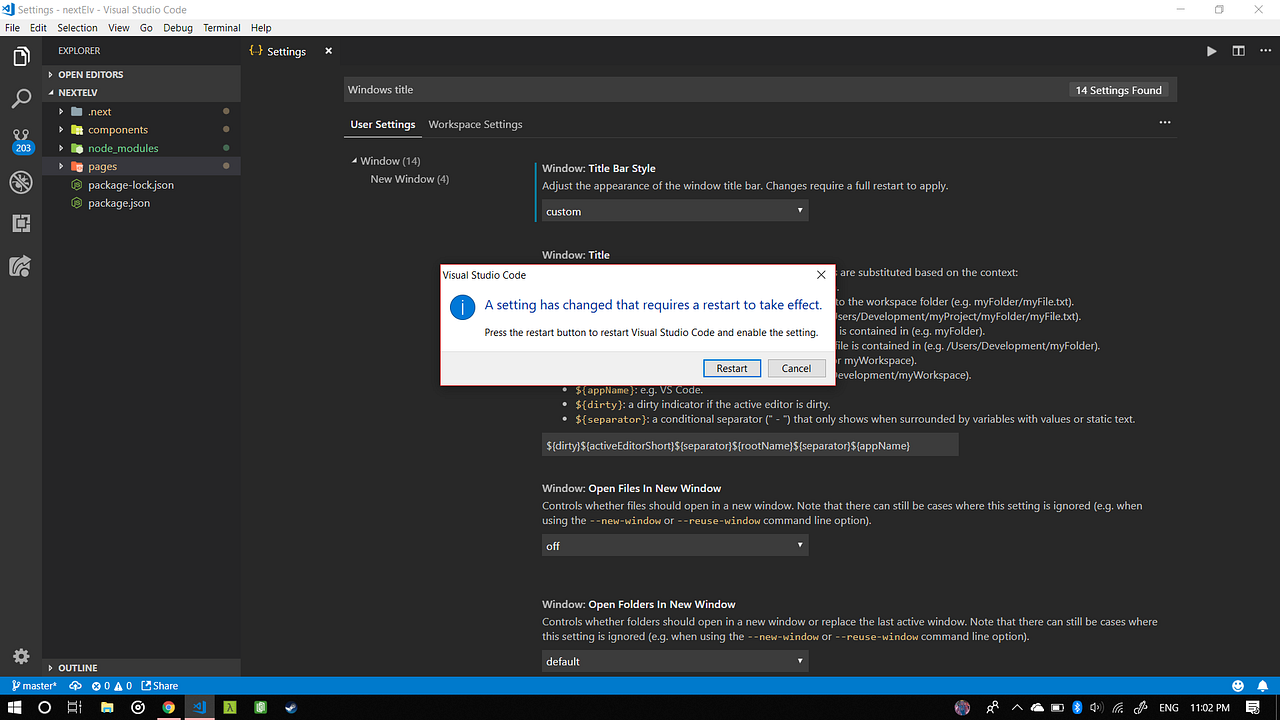[Tutorial] Mengubah Title Bar dan menu Visual Studio Code menjadi ...