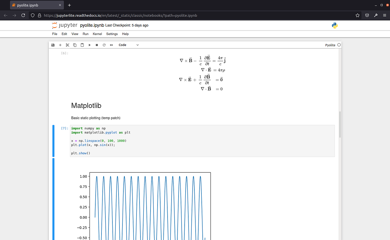 JupyterLite: Jupyter ️ WebAssembly ️ Python | by Jeremy Tuloup | Jul, 2021 | Jupyter Blog
