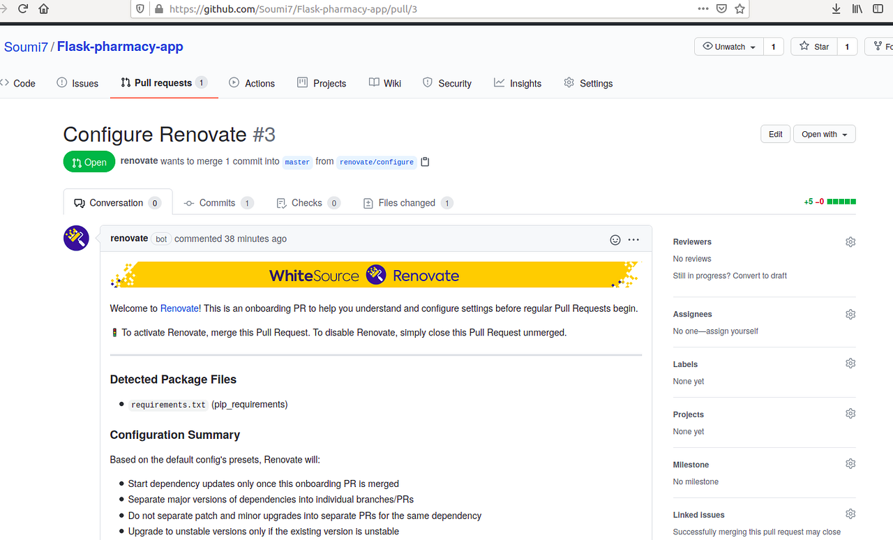 Scanning private and public Github Repositories — WhiteSource Renovate ...