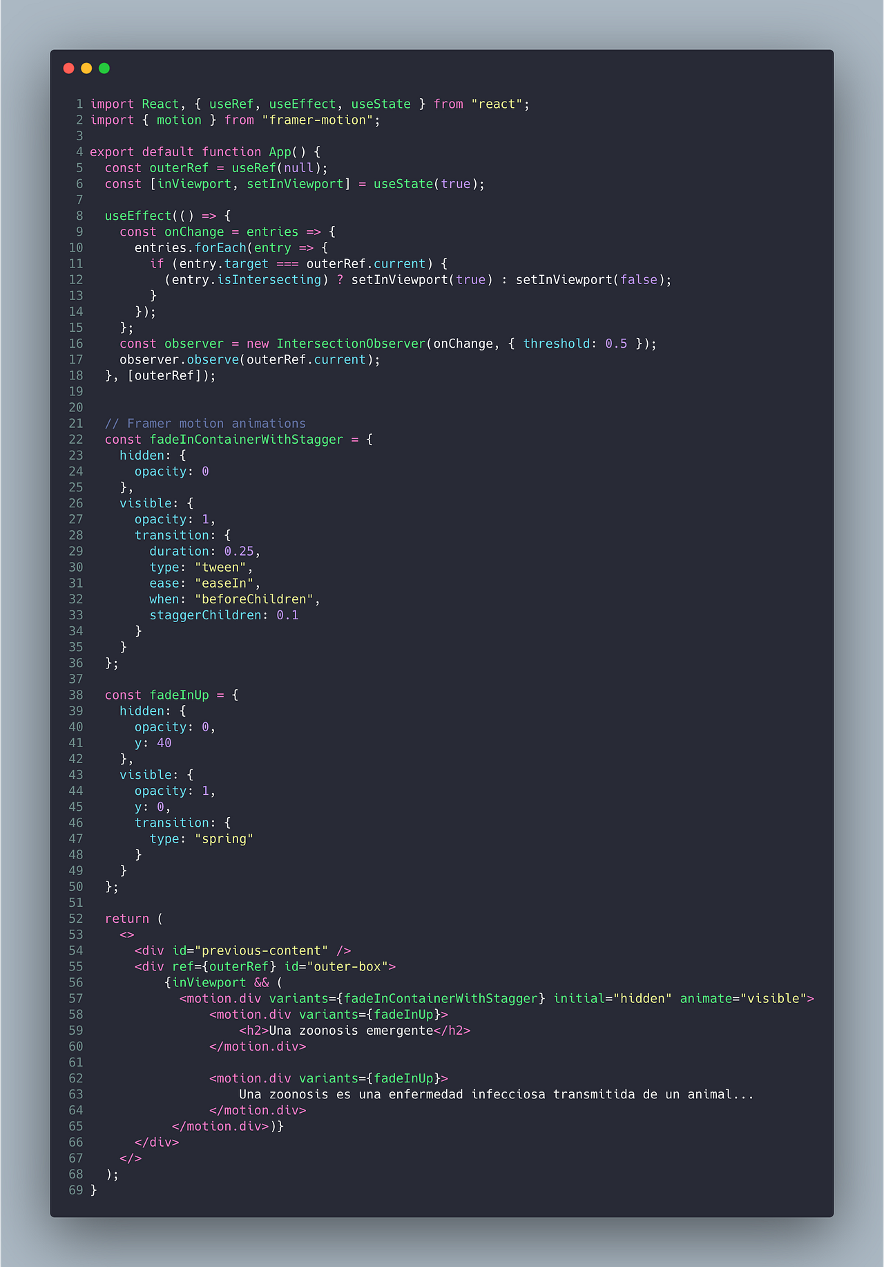 Animaciones y efectos de scroll en React JS con Framer Motion | by María Simó | Pause | Medium