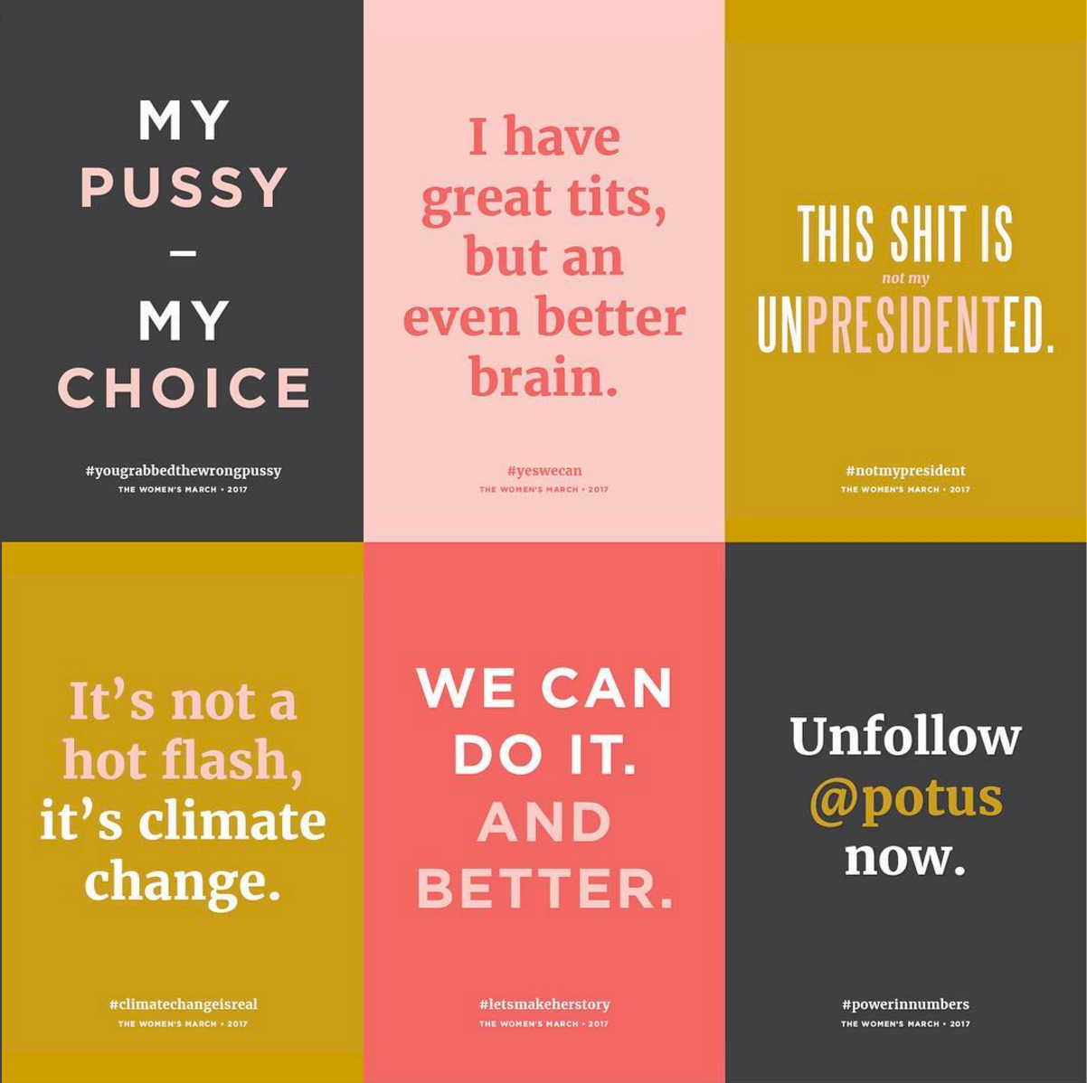 Protest Poster Art Round Up. Download, Print and Share | by Arianna ...