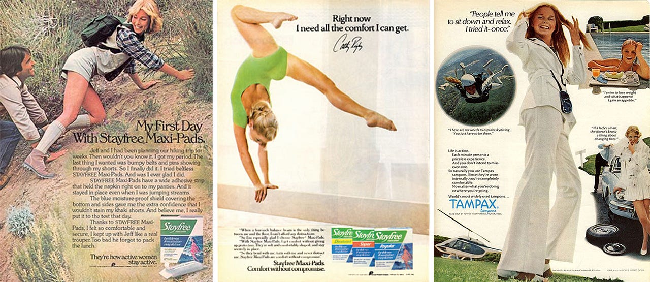What advertising teaches us about periods | by Jen Bell | Clued In | Medium