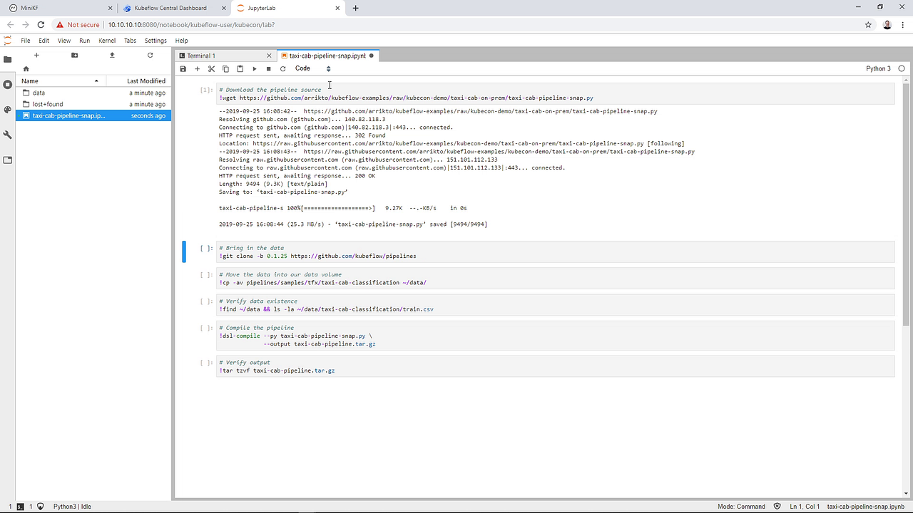 An End To End Ml Pipeline On Prem Notebooks And Kubeflow Pipelines On The New Minikf By Chris