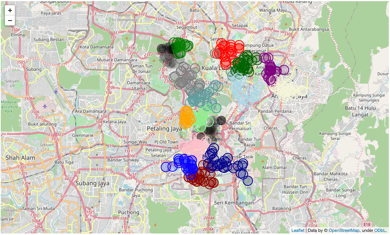 The Clustering Algorithm with Geolocation data | by Tri Basuki Kurniawan | TheLorry Data, Tech ...